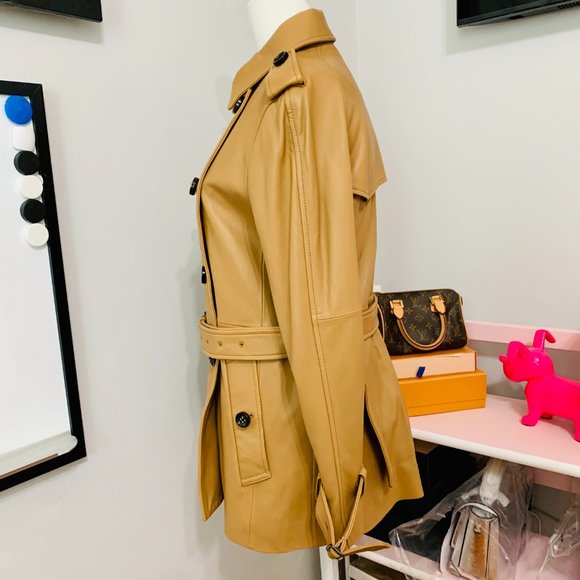Coach | Jackets & Coats | Coach Dylan Soft Leather Trench Coat | Poshmark